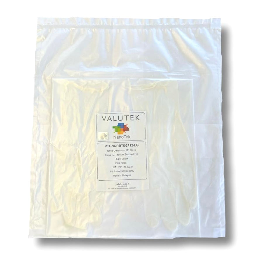 Valutek Pigment Free Cleanroom Nitrile Glove - 12” Cuff - ISO 5-6 ...